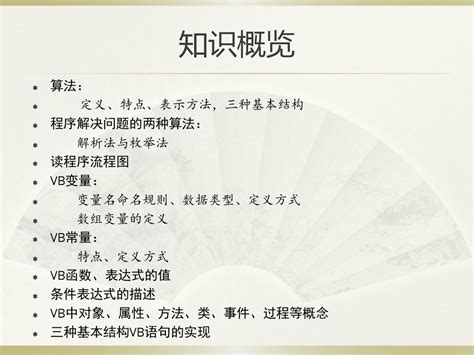 算法与visual basic程序复习 ppt download