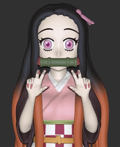 Archivo Stl Gratis Nezuko Kamado De Demon Slayer Kimetsu No Yaiba 👾