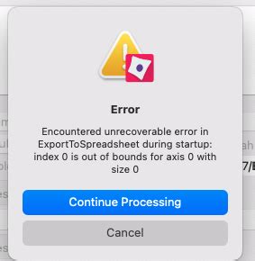 Error In ExportToSpreadsheet Cell Profiler Usage Issues Image Sc Forum