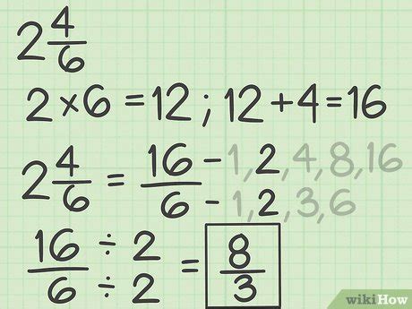 How To Rename Mixed Numbers In Simplest Form 10 Steps