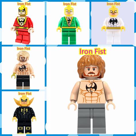 ของเล่นภาพยนตร์ Marvels Daredevil ที่เข้ากันได้ Iron Fist Mini Figure