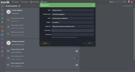 Adding AWS Accounts Iconik Help Documentation