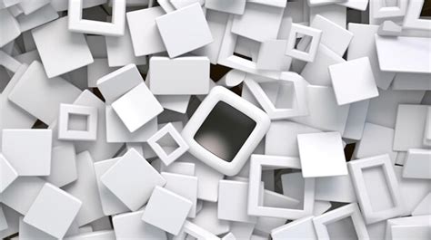 Premium AI Image D Render Abstract White Geometric Background