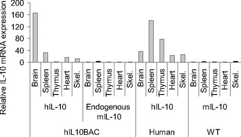 A Human Il10 Bac Transgene Reveals Tissue Specific Control Of Il 10