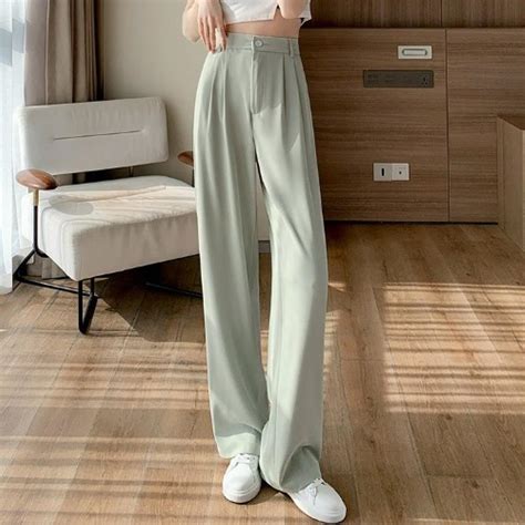 여자 봄여름 밴딩 와이드핏 팬츠 바지 슬랙스