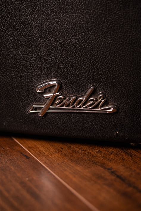 1970s Fender Guitar Case Black Tolex Walt Grace Vintage