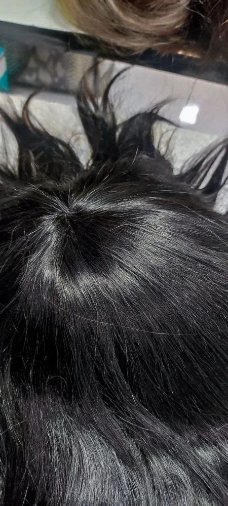 Prithvi Enterprises Black Super Silk Miraz Men Hair Patch Men Hair