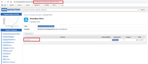 Oceanbase Java驱动示例和maven中央仓库有差异！文档不统一？ Ai 与应用开发者专区 社区问答 Oceanbase社区 分布式数据库