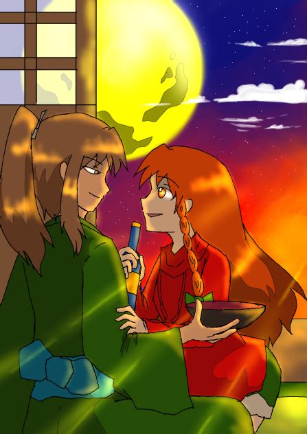 秋風に たなびく雲の 絶え間より ibisPaint