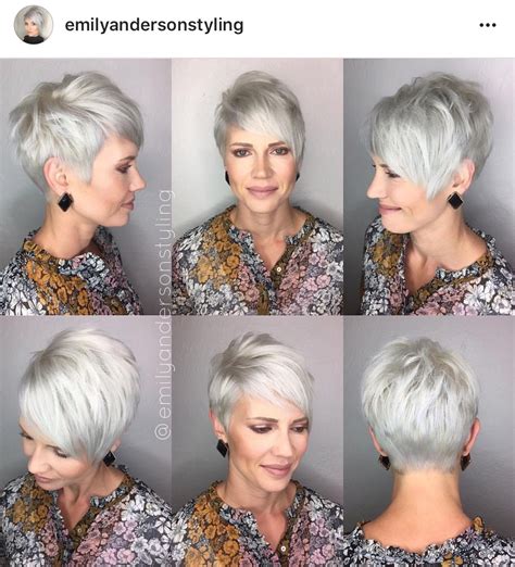 Short Grey Hair Short Hair Cuts Short Hair Styles Pixie Cuts Mom