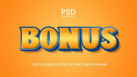Premium Psd Bonus Psd Fully Editable Text Effect