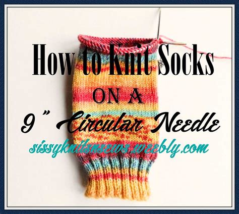 Easy Circular Knitting Sock Pattern Available For Free