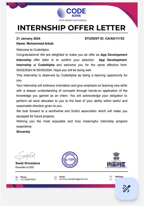 Codealpha Codealphainternship Techinnovation Careeropportunity