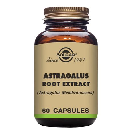 Astragalus Root Extract Vegetable Capsules Pack Of 60 Solgar