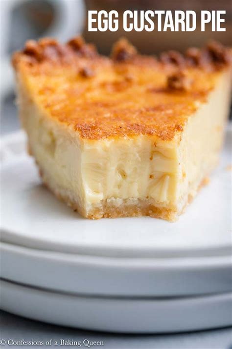 Step By Step Egg Custard Pie Recipe Confessions Of A Baking Queen