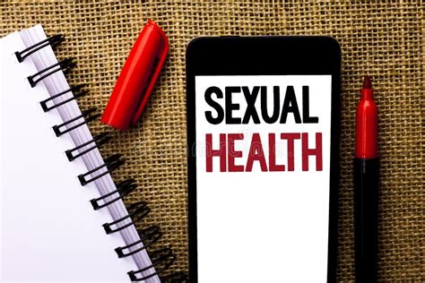 Handwriting Text Sexual Health Concept Meaning Std Prevention Use Protection Healthy Habits Sex