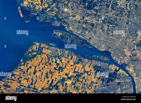 Great Lakes Scenery From Space Digital Enhancement Elements By NASA