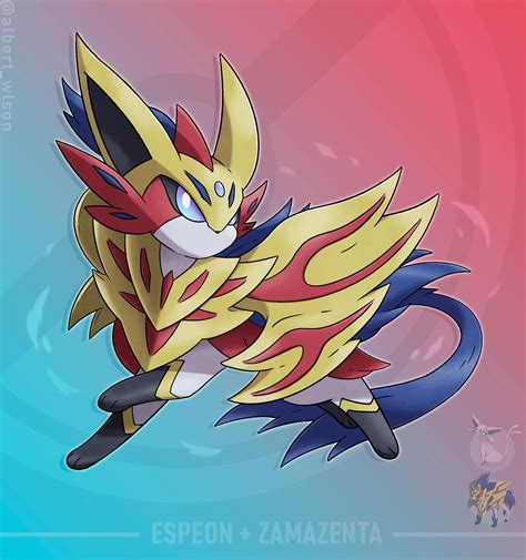 Espeon And Zamazenta Pokemon Drawn By Albrt Wlson Danbooru