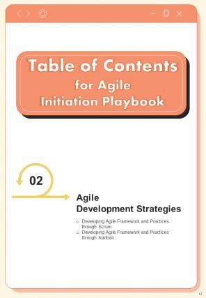 Agile Initiation Playbook Report Sample Example Document