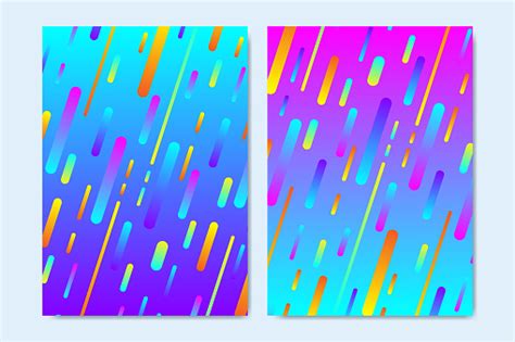 현대 벡터 템플릿 브로셔 커버 플라이어 연례 보고서 전단지 최소한의 디자인을 다루고 있습니다 차가운 기하학적 그라디언트 모양 구성 3차원 형태에 대한 스톡 벡터 아트 및