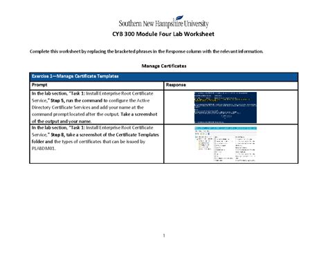 CYB 300 Mod 4 3 Lab Richard Renault CYB 300 Module Four Lab Worksheet Complete This Worksheet