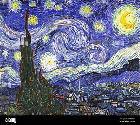 Noche estrellada vincent van gogh fotografías e imágenes de alta