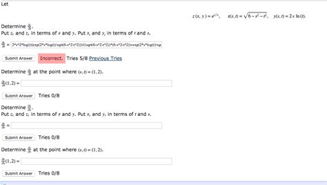 Solved I Just Need Help Finding Dz Dt And Dz Ds Im Pretty