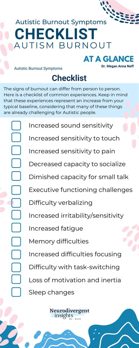 Autistic Burnout Symptoms