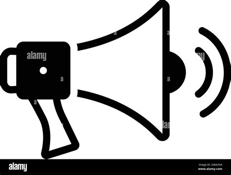 Icon For Megaphone With Sound Waves Megaphone Stock Vector Image And Art Alamy