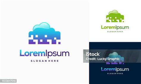 현대 픽셀 클라우드 로고 디자인 컨셉 벡터 클라우드 테크 로고 템플릿 기술 로고 기호 아이콘 템플릿 클라우드 컴퓨팅에 대한 스톡 벡터 아트 및 기타 이미지 Istock