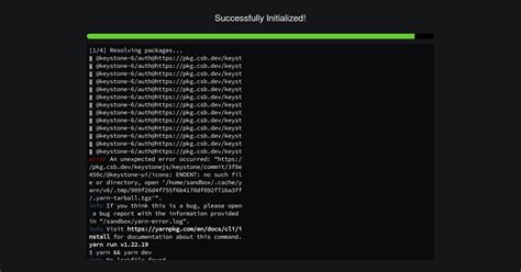 Keystone Sandbox Codesandbox