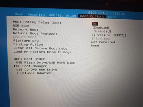 Solved No Legacy Boot In Bios Hp Support Community 7841276