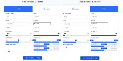 Add Header And Footer To PDF Online