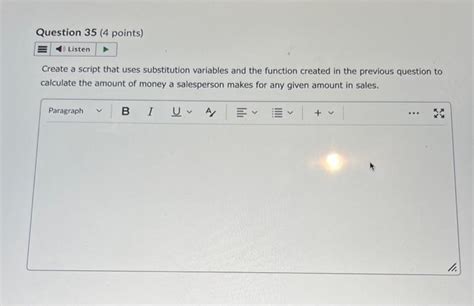 Create A Script That Uses Substitution Variables And