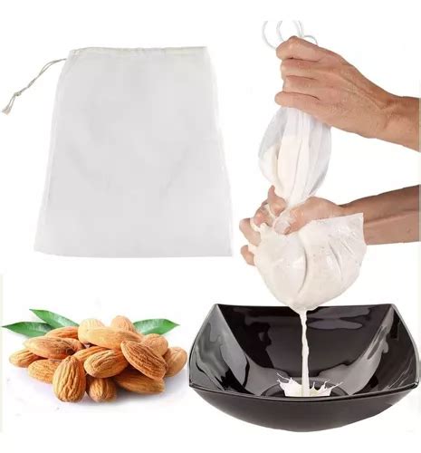 Bolsa Colador De Tela Alimentos Cocina Filtro Reutilizable Meses Sin