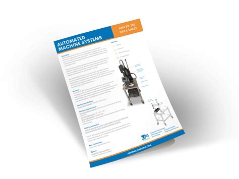 Automated Precision Fastening Machine Data Sheet Ams