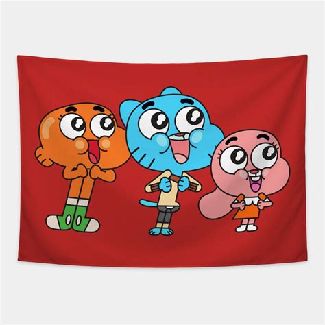 Gumball Darwin Anais By Plushism Tapestry Gumball Tapestry Design