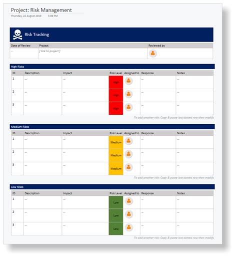 Task Management Onenote Planner Template