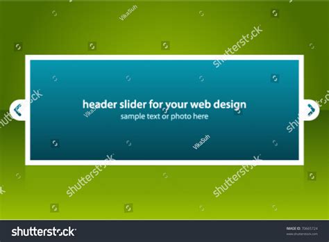 Vector Header Slider For Your Web Design Royalty Free Stock Vector