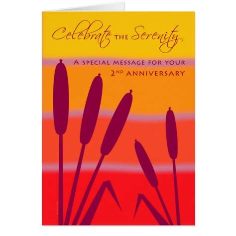12 Step Birthday Anniversary 2 Years Clean Sober Card Zazzle