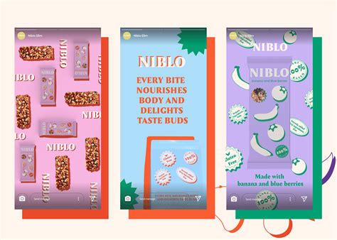 Niblo Heathy Snacks Brand Identity Development Behance