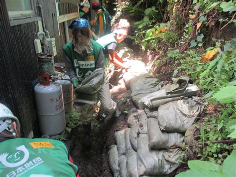 土嚢土止め作業などなど 続雨ニモマケズ風ニモマケズ