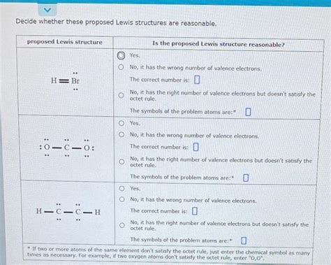 Solved Decide Whether These Proposed Lewis Structures Are Chegg