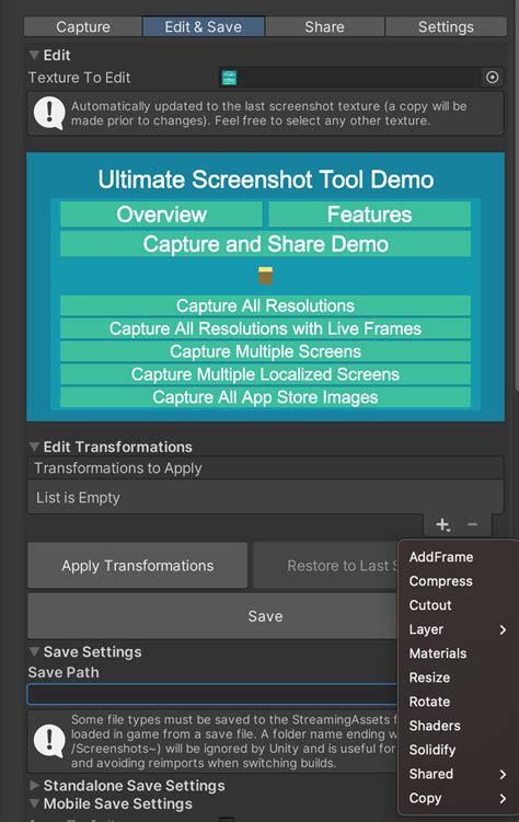 Ultimate Screenshot Tool Unity Asset Review