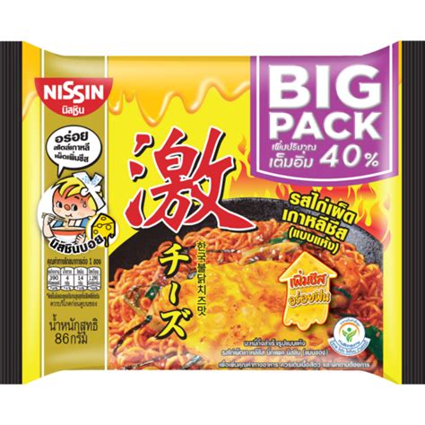 นิสชิน บิ๊กแพครสไก่เผ็ดเกาหลีชีส แบบแห้ง Nissin Thailand