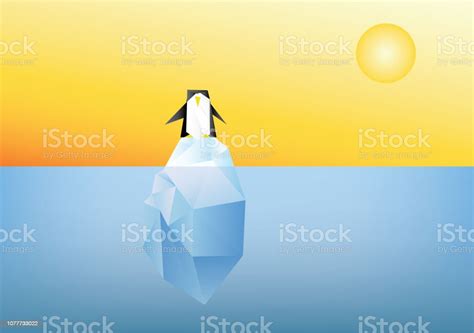 펭귄 얼음 빙원 섬 일러스트 레이 션지구 온난화 개념 벡터 그래픽에 3차원 형태에 대한 스톡 벡터 아트 및 기타 이미지 3차원 형태 개념 겨울 Istock