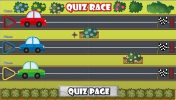 Quiz Race Editable Powerpoint Game Template Car Race For Your Classroom