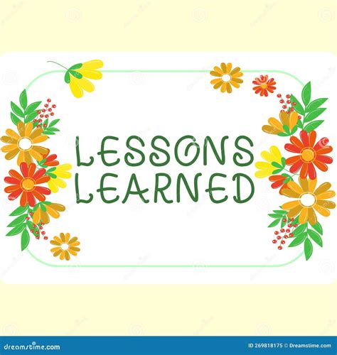 Conceptual Display Lessons Learned Business Concept Promote Share And