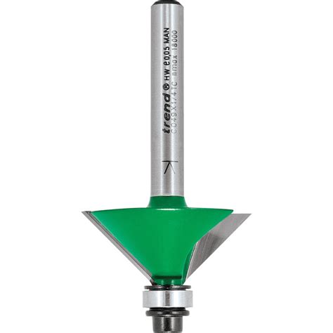 Trend 1 4 Chamfer Router Cutter 45° 12 7mm Toolstation