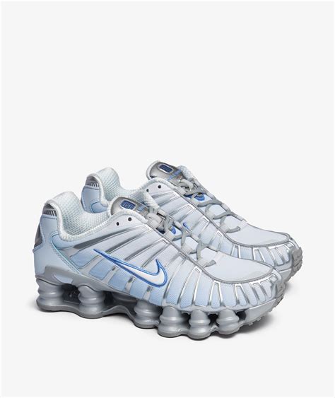Blue Nike Womens Shox Tl Metallic Platinum Svd